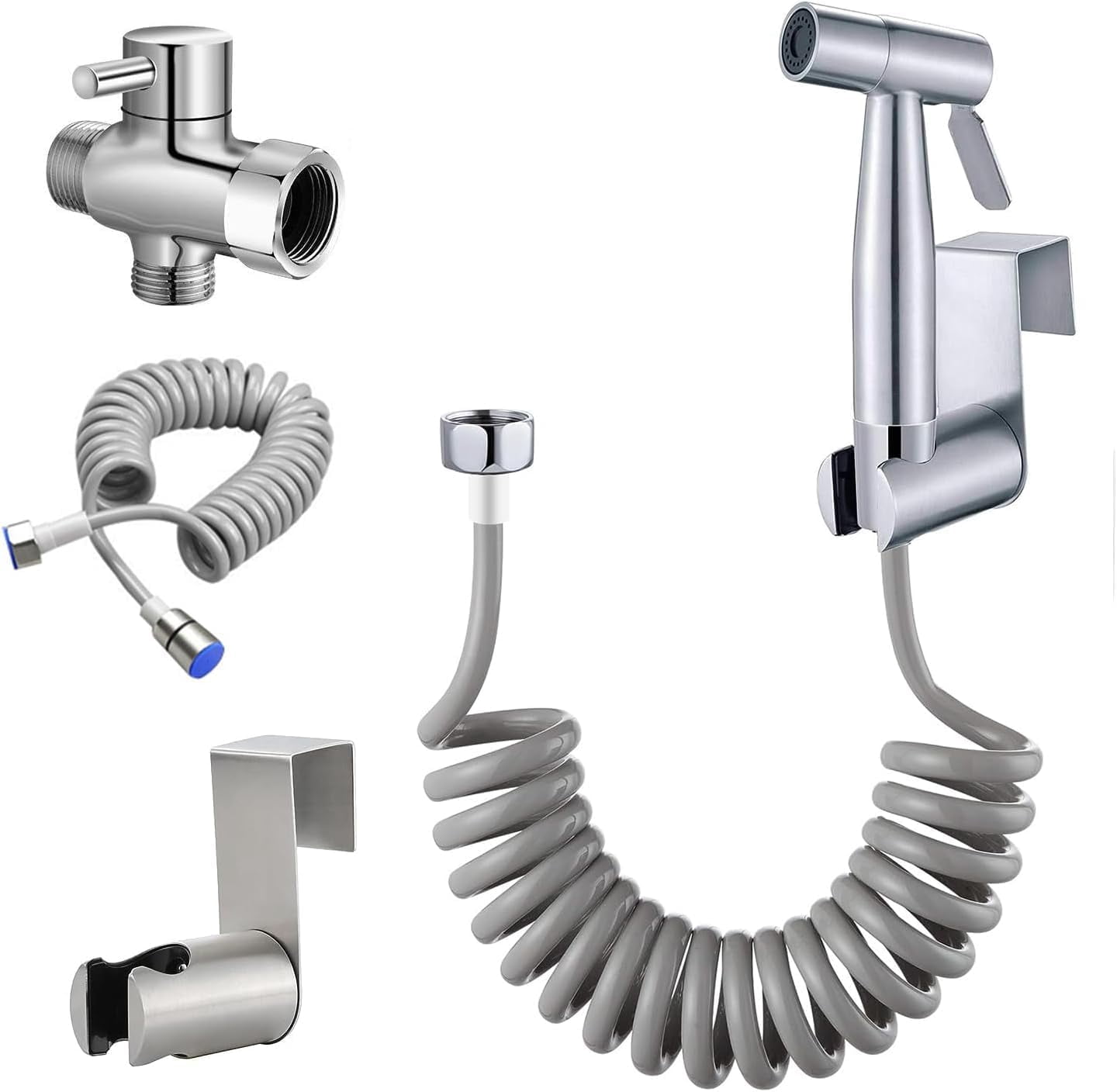 Handheld Bidet Sprayer for Toilet Kit,Stainless Steel Muslim Shower ...