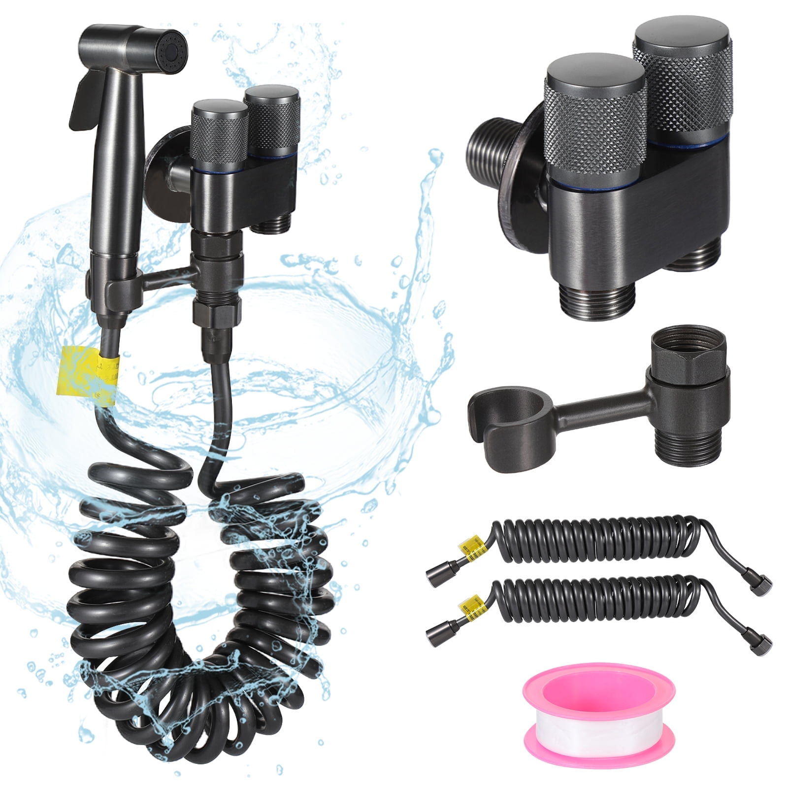 Handheld Bidet Sprayer for Toilet, Muslim Shower Hose Sprayer Kit ...
