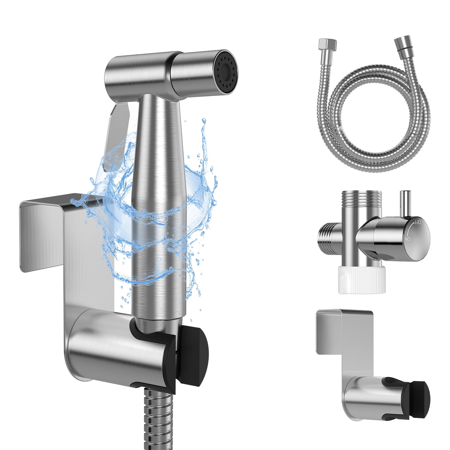 Premium Stainless Steel Handheld Bidet Sprayer for Toilet, Ideal for ...
