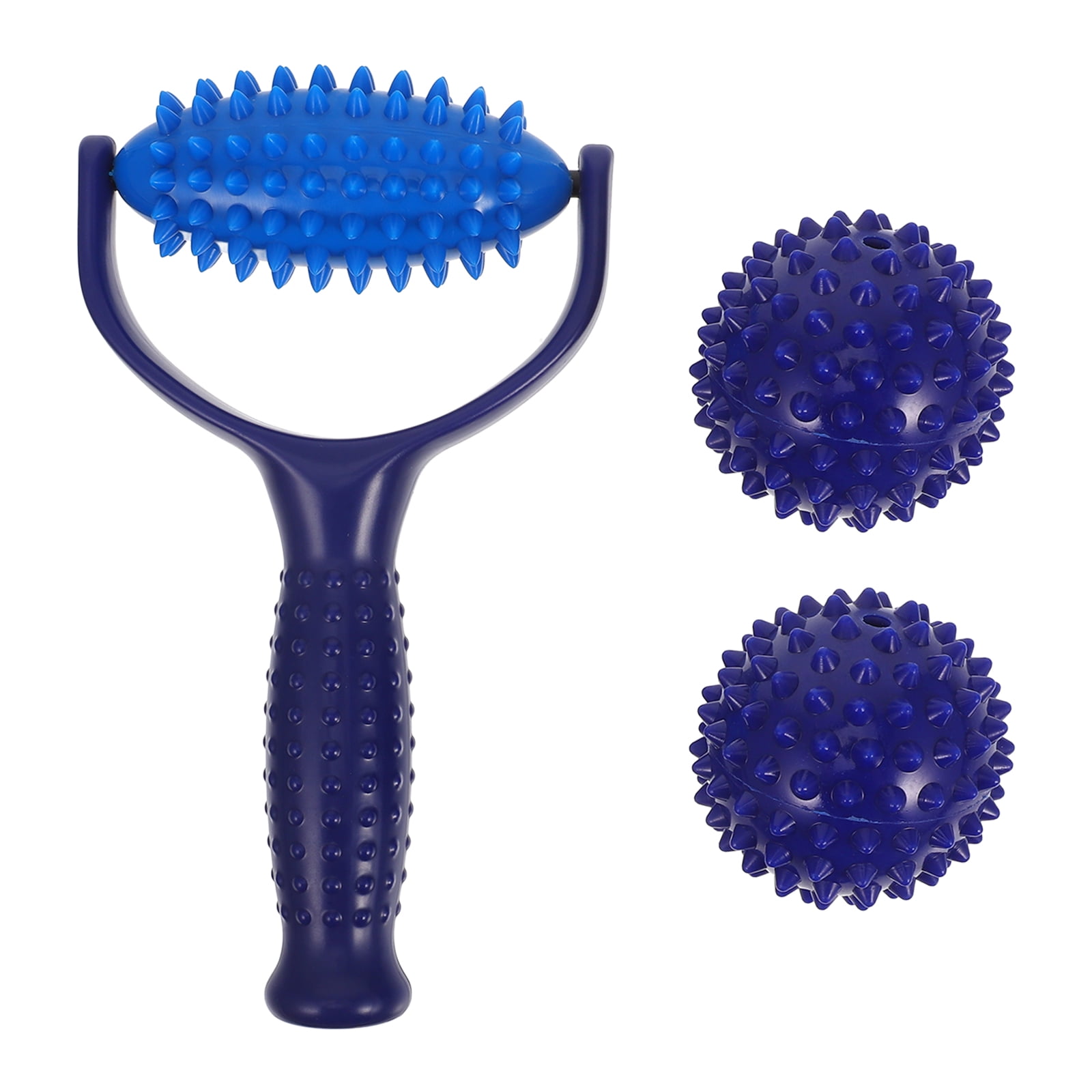 Handheld Body Massage Roller with 2 Balls for Leg Arm Back Foot Trigger ...