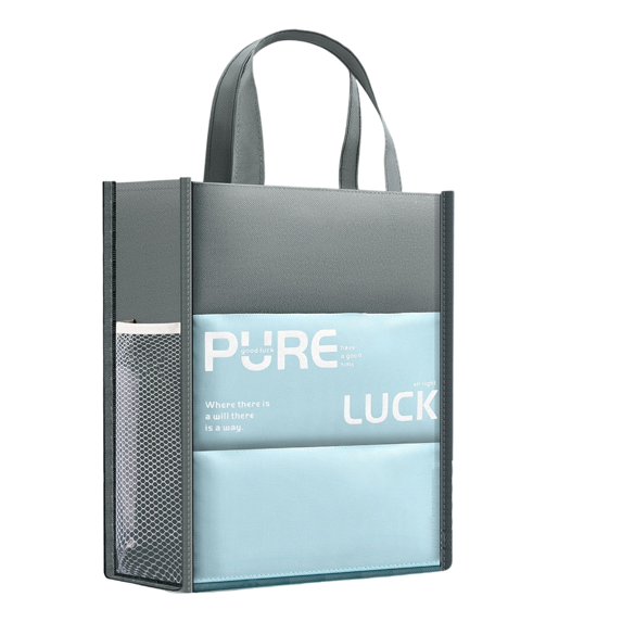 Canvas File Bag Multifunctional Document Organiser Handheld Book Bag ...