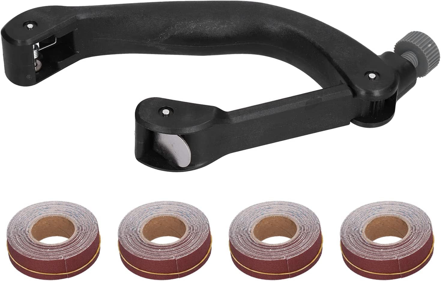 Handheld Bow-shaped Sandpaper Holder Block Sander Sanding Belt Rack ...