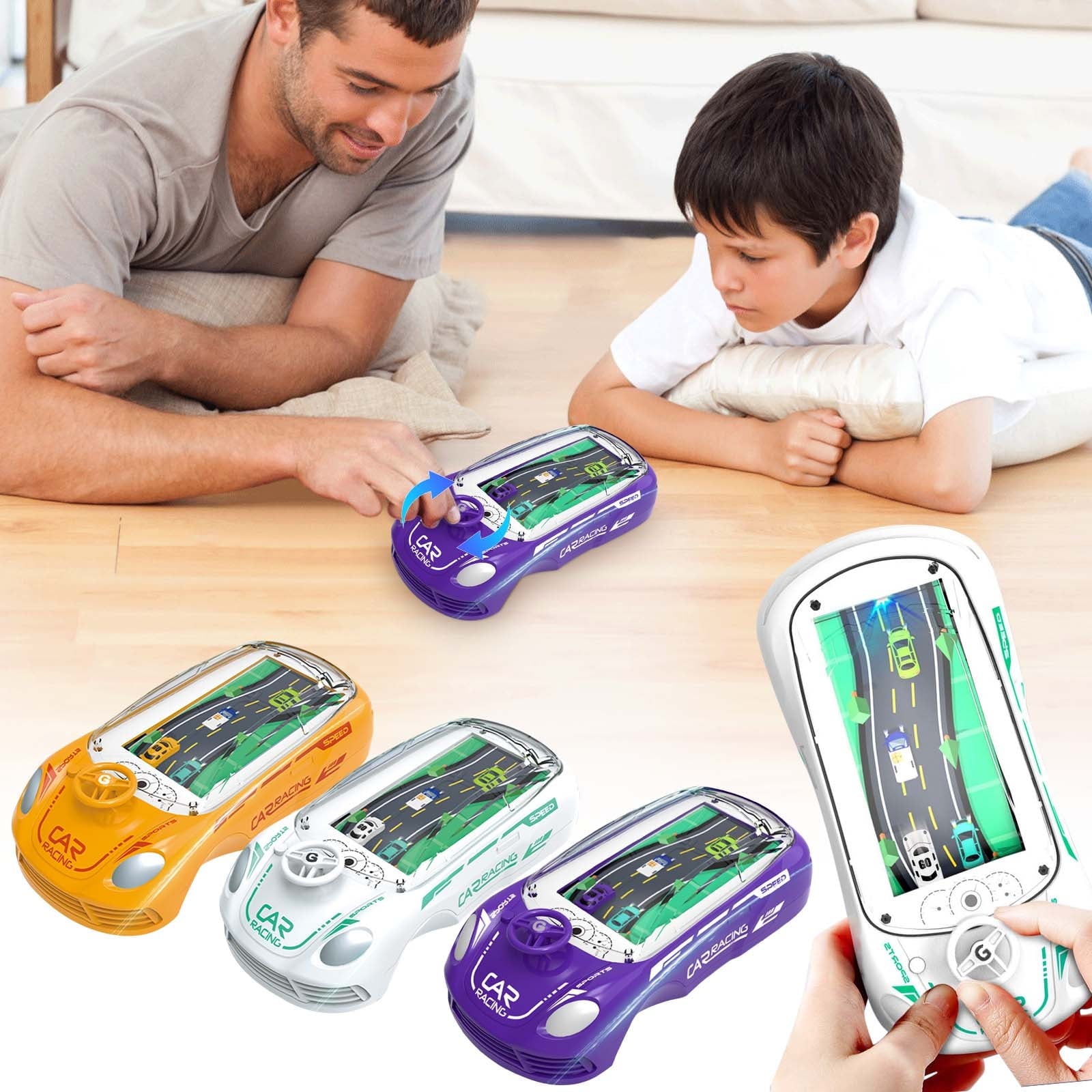 Handheld Car Avoidance Game Console for Kids 3-6 - Portable Puzzle Toy ...