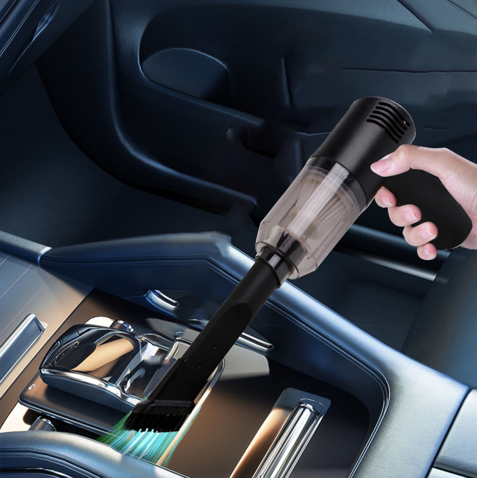 Handheld Car Vacuum Cleaner, 120W Powerful Suction Small Car Vacuum ...