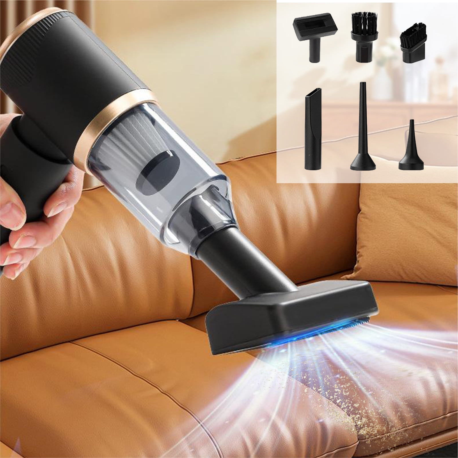 Handheld Car Vacuum Cleaner, 5000Pa Vacuum Cleaner and Air Duster, 60W ...