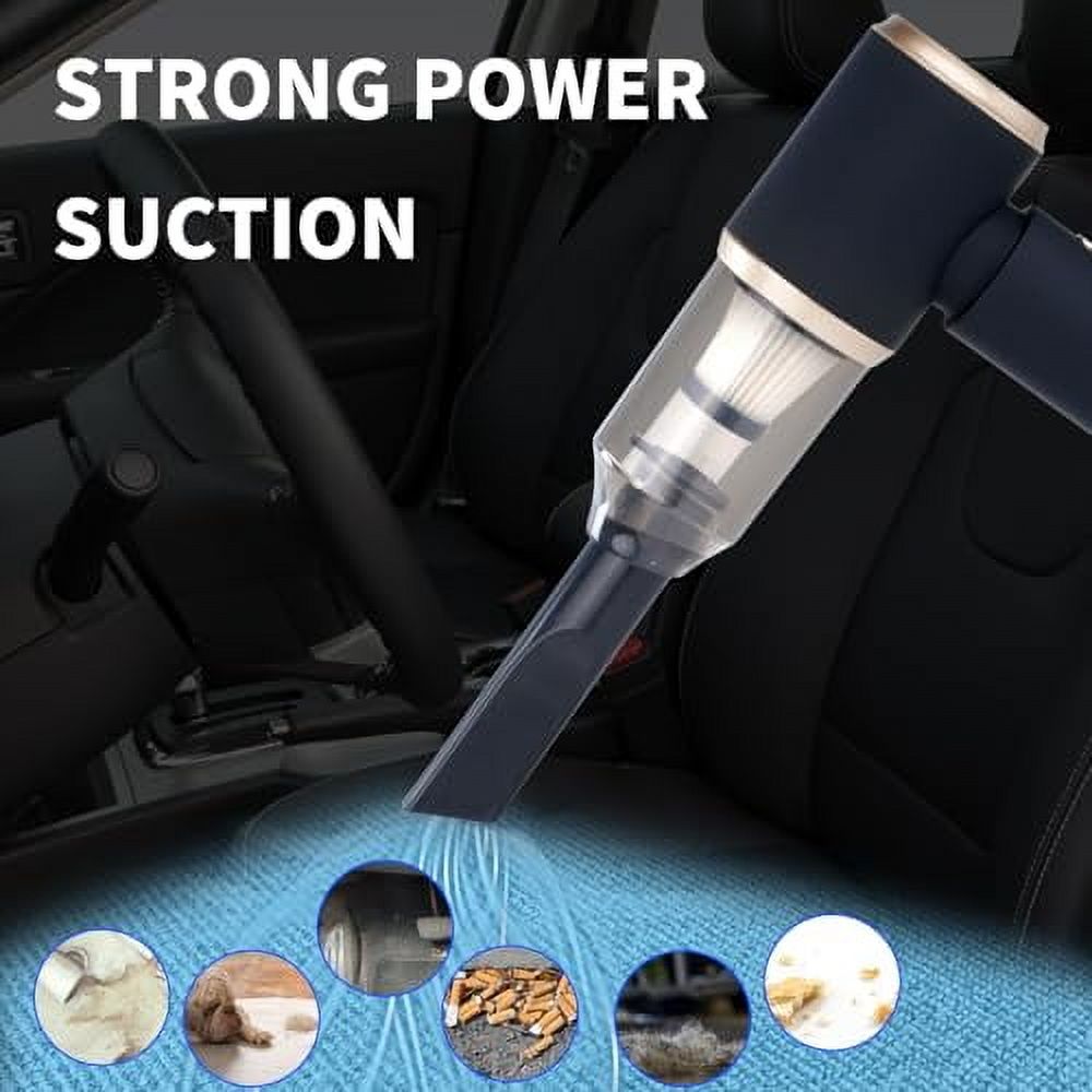 Handheld Car Vacuum Cleaner, 6000Pa Vacuum Cleaner and Air Duster ...