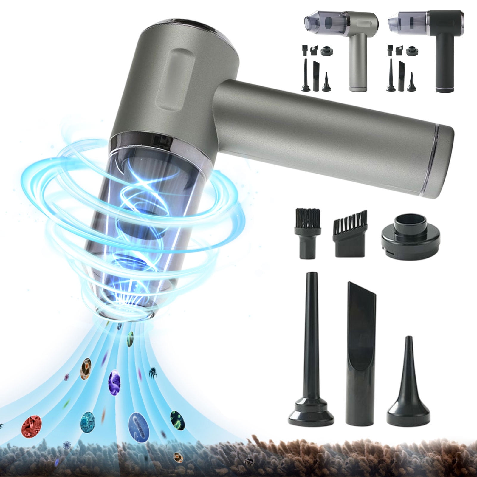 Handheld Car Vacuum Cleaner | 9000Pa Suction Power | USB Rechargeable ...