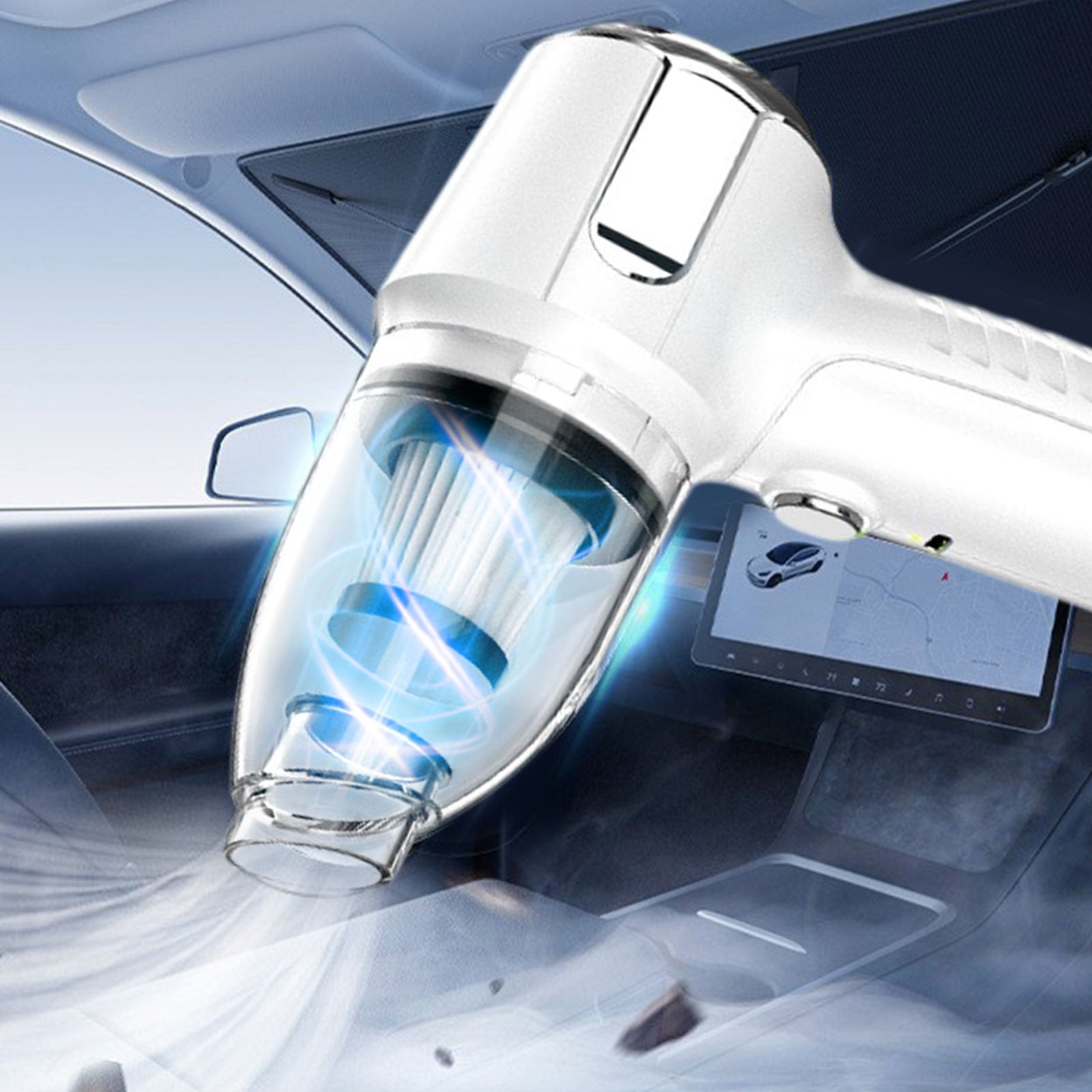 Handheld Car Vacuum Cleaner, Super Suction Power, Usb Portable Vacuum ...