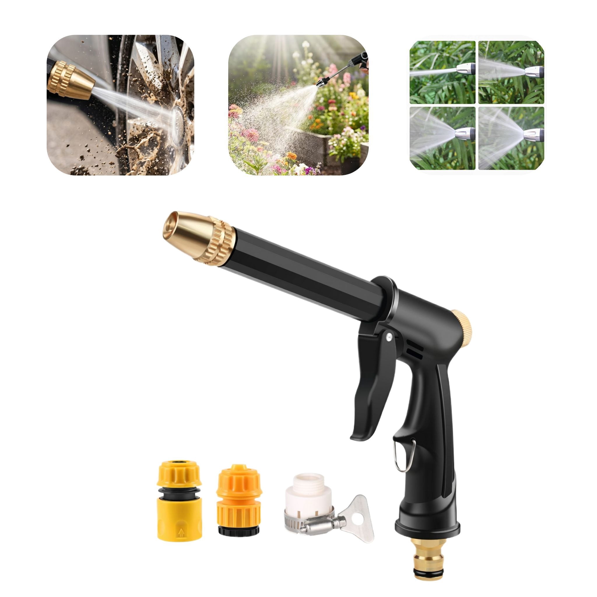 Handheld Car Washing High Pressure Water Gun, 3 Spray Modes Pressure ...