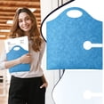 Handheld Carry Bag A4 Blue — Zippered Document Tote with Handle for ...