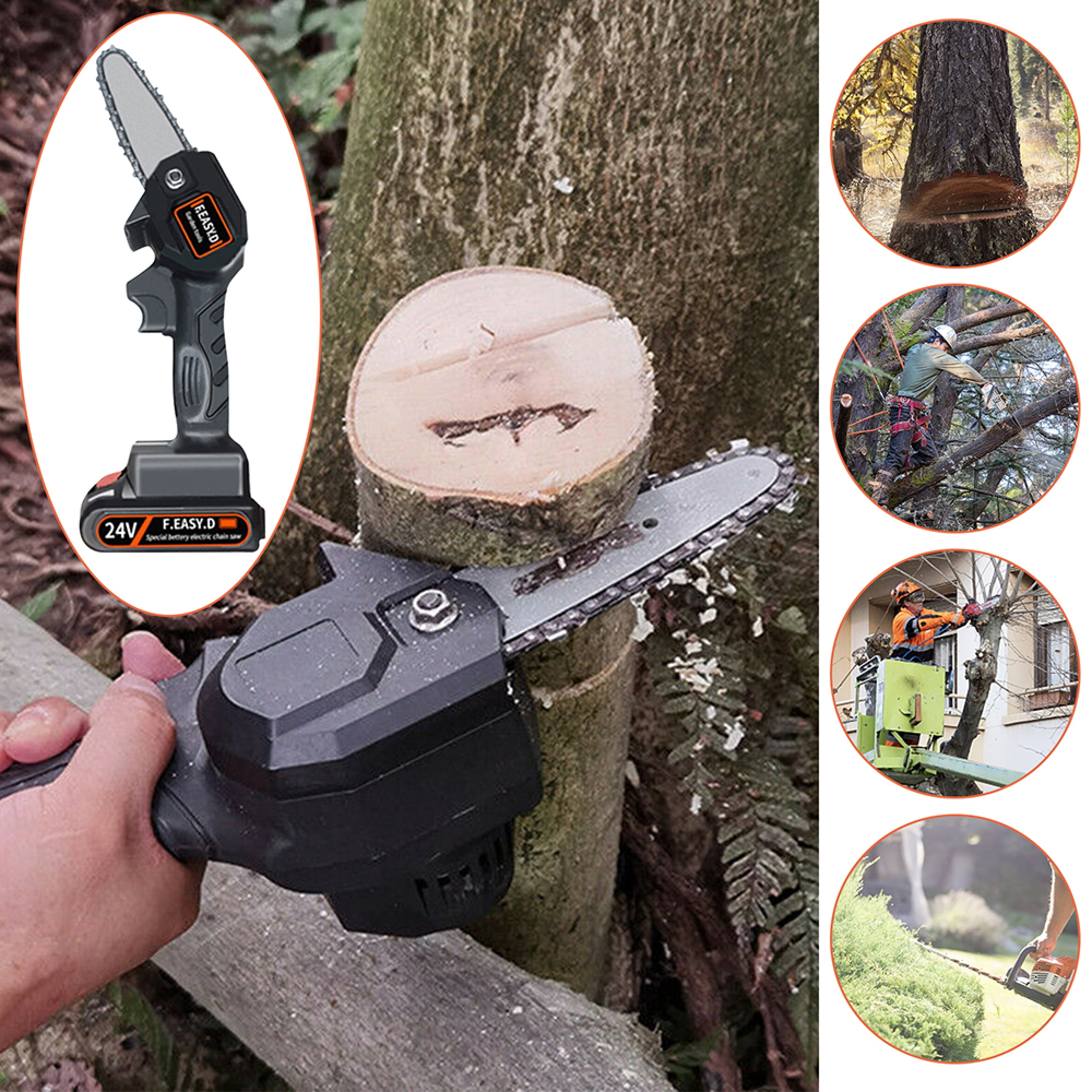 Handheld Chainsaw Electric Chainsaw for Tree Trimmer Branch Cutter ...