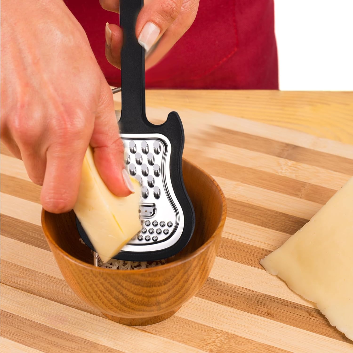 Handheld Cheese Grater, Stainless Steel Shredder with Handle Multi ...