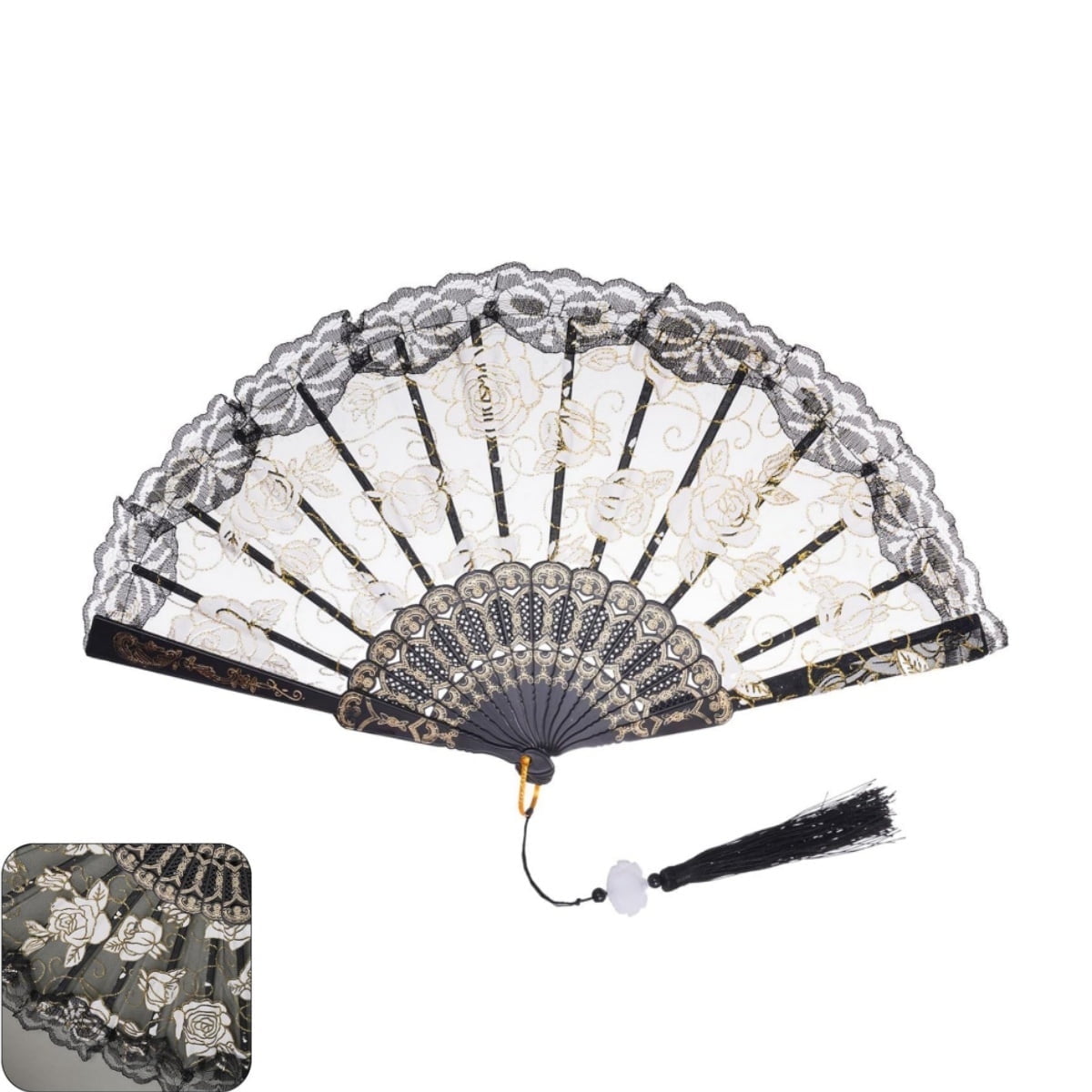 Handheld Chinese Hand Fan,QZS Folding Handheld Fan for Wedding,Portable ...