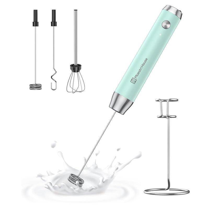 Handheld Coffee Milk Frother, Rechargeable Waterproof Electric ...