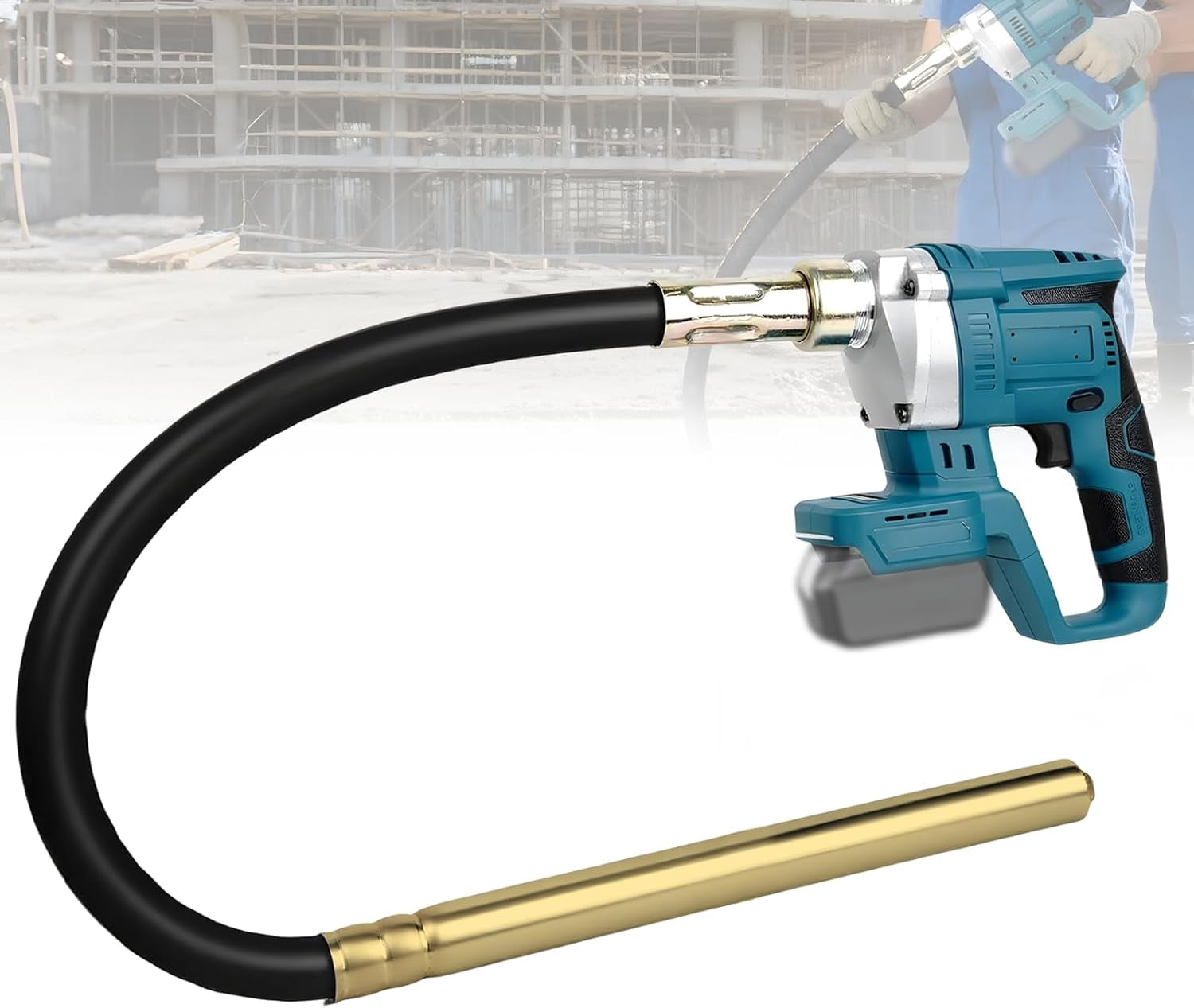 Handheld Concrete Vibrating Tool Compatible with Makita 18V Battery ...