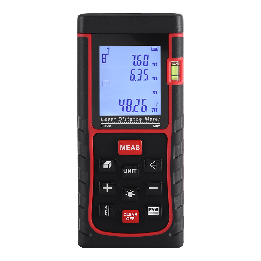Handheld Digital Laser Distance Meter Self Calibration Length/Volume ...