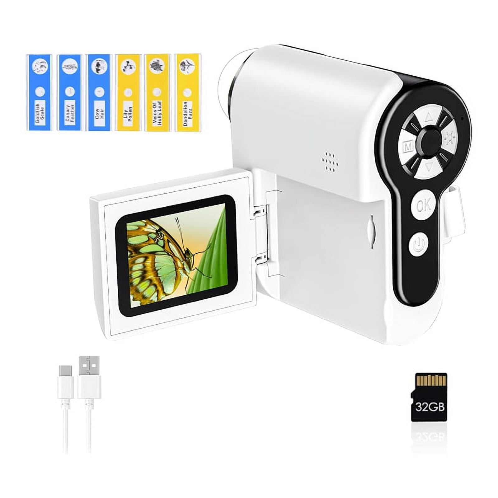 Handheld Digital Microscope for Kids Mini Portable Pocket DV Miniature ...