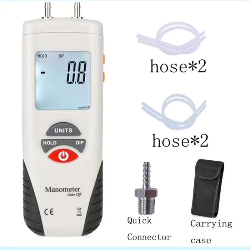 Handheld Digital Pressure Gauge Manometer Differential Pressure Gauge ...