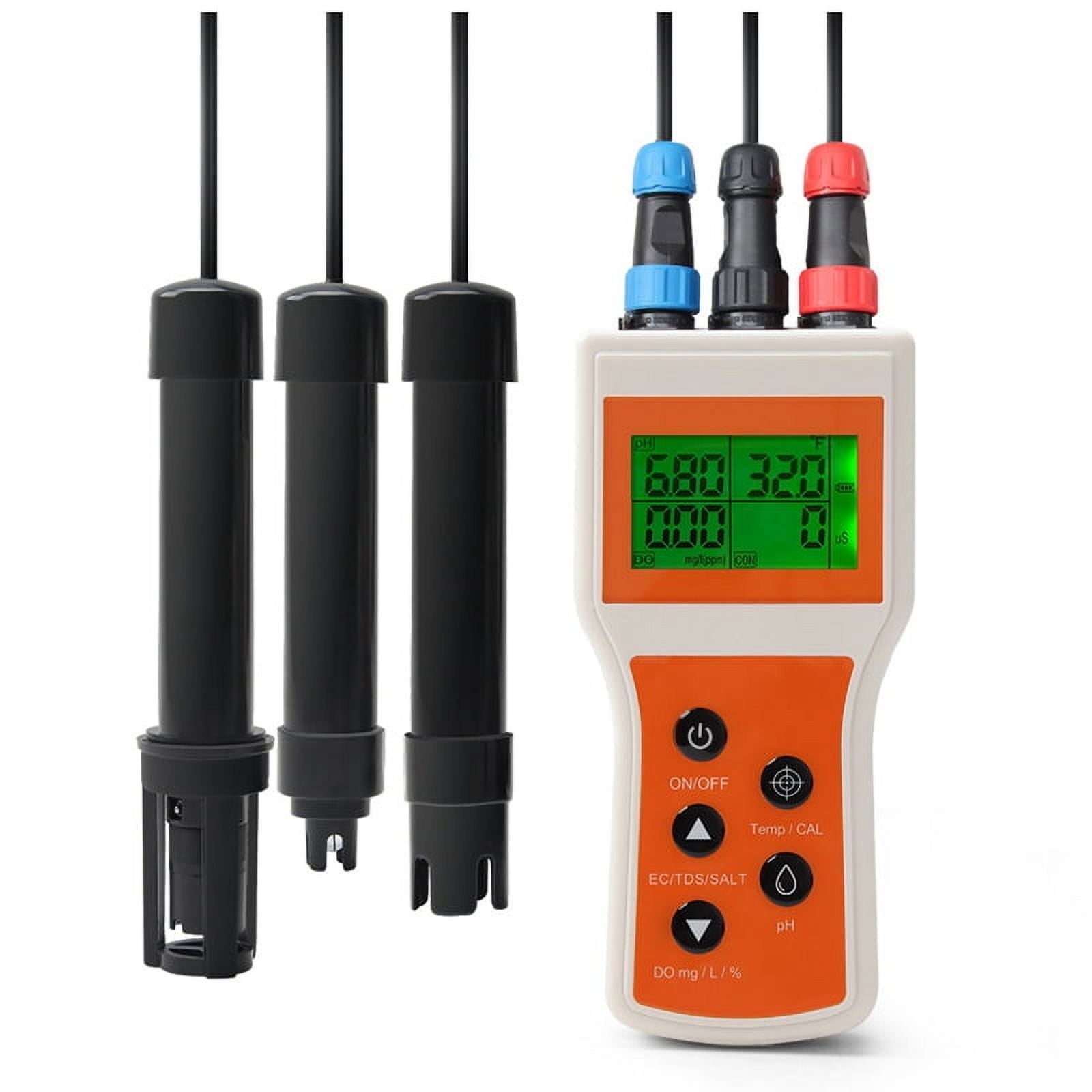 Handheld Dissolved Oxygen Meter Smart DO Meter Portable 6 in 1 PH DO ...