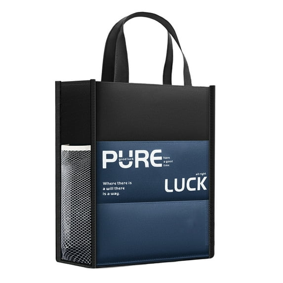 Handheld Document Organiser Canvas Fabric Book Carrying Bag Portabl ...