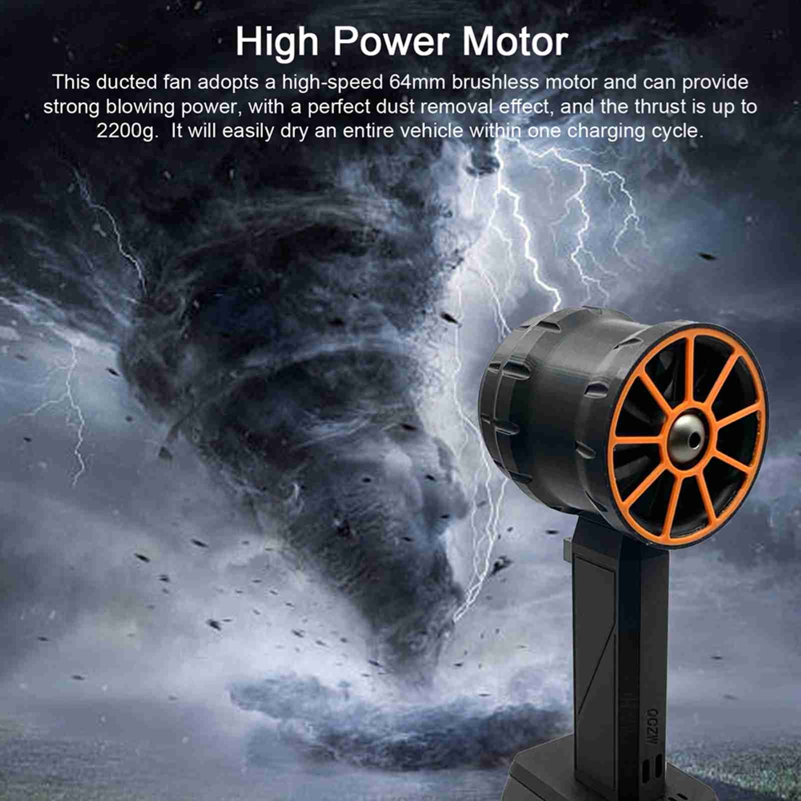 Handheld Ducted Fan 2200g Thrust 64mm Brushless Motor Portable High ...