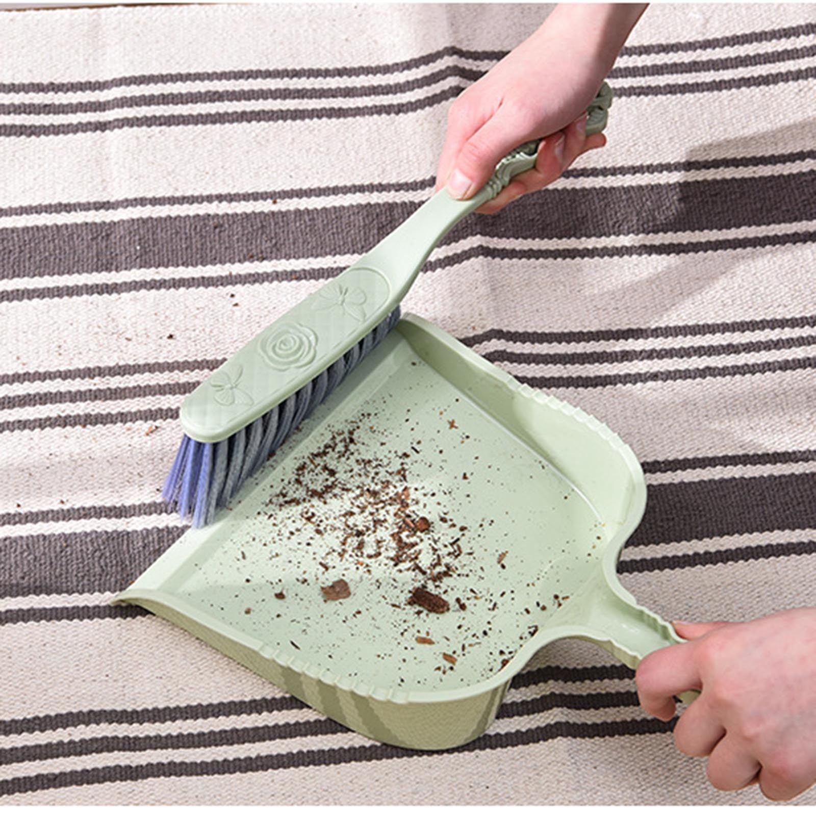 Handheld Dustpan Brush Set, Comfortable Grip, Durable Plastic ...