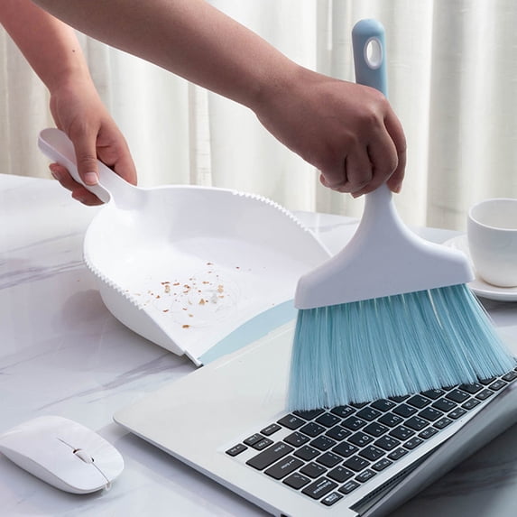 Handheld Dustpan and Brush Set, Compact Cleaning Tool, Ergonomic Grip ...
