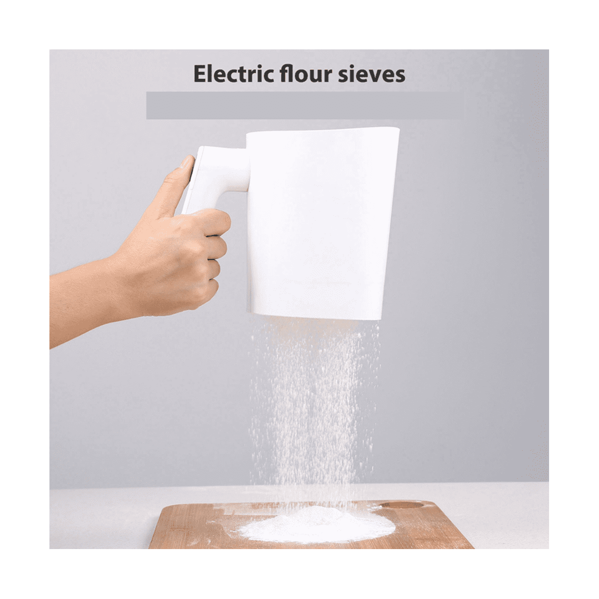 Handheld Electric Flour Sieve Icing Sugar Powder Stainless Steel Flour ...