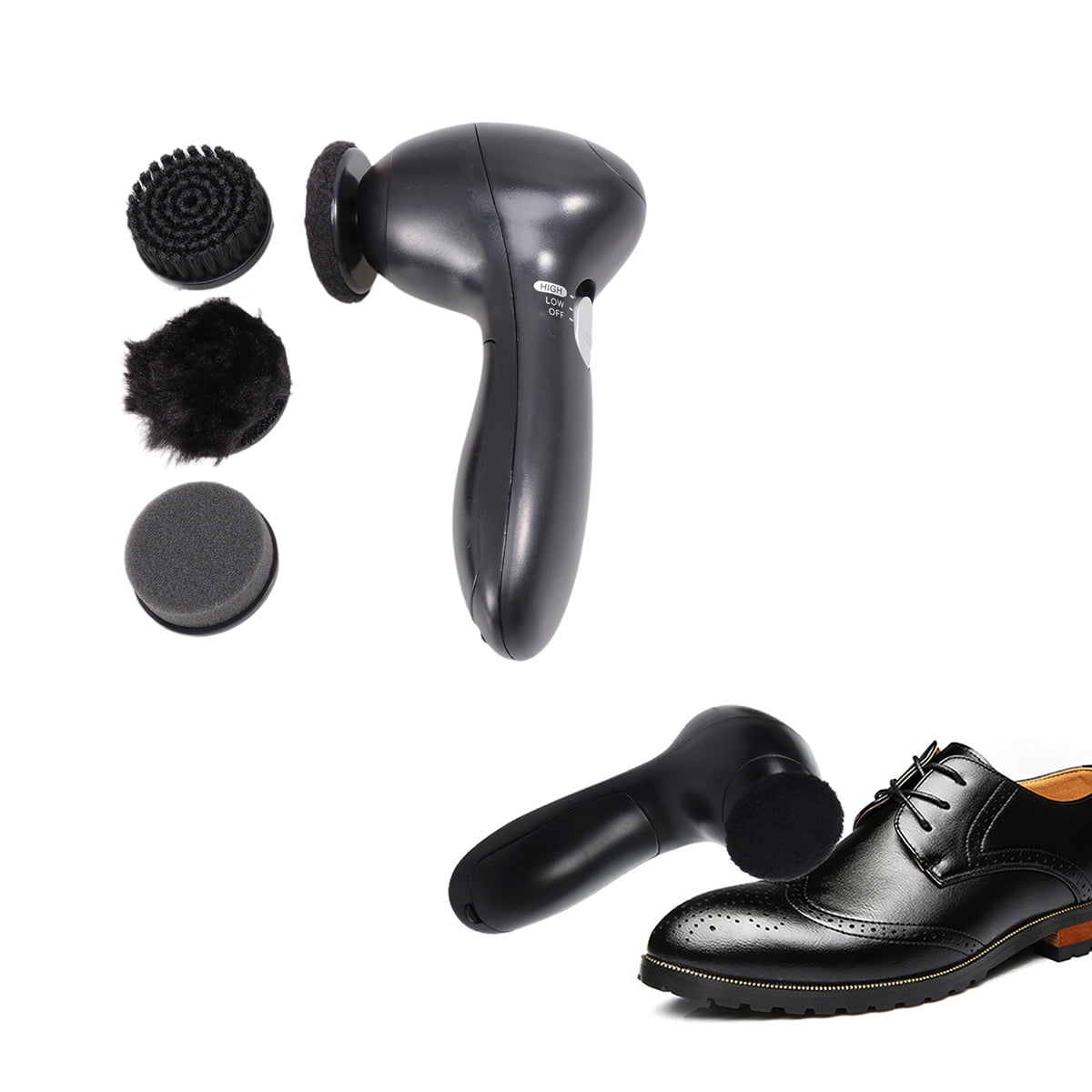 Handheld Electric Shoes Scrubber Shoes Polish Kit Battery Operated ...