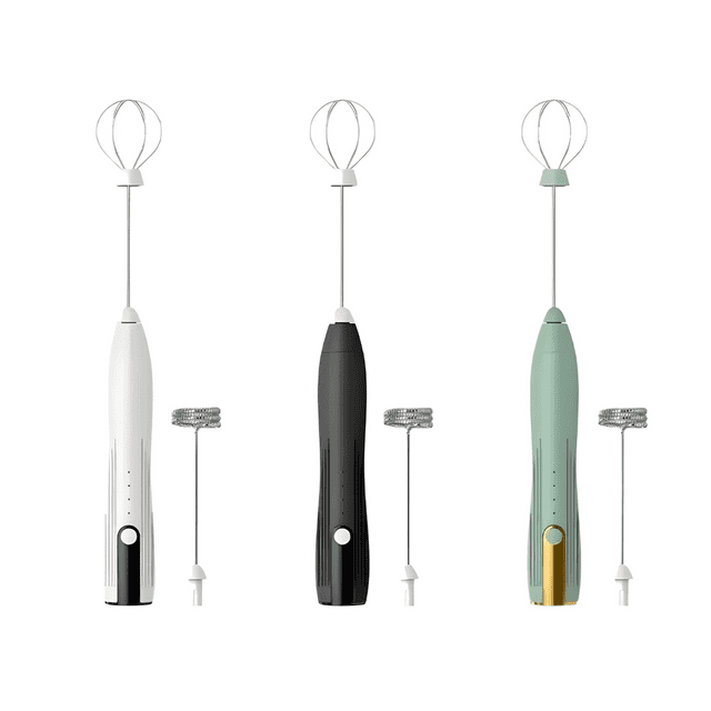 Handheld Electronic Milk Frother, Rechargeable USB, Electric Whisk Foam ...