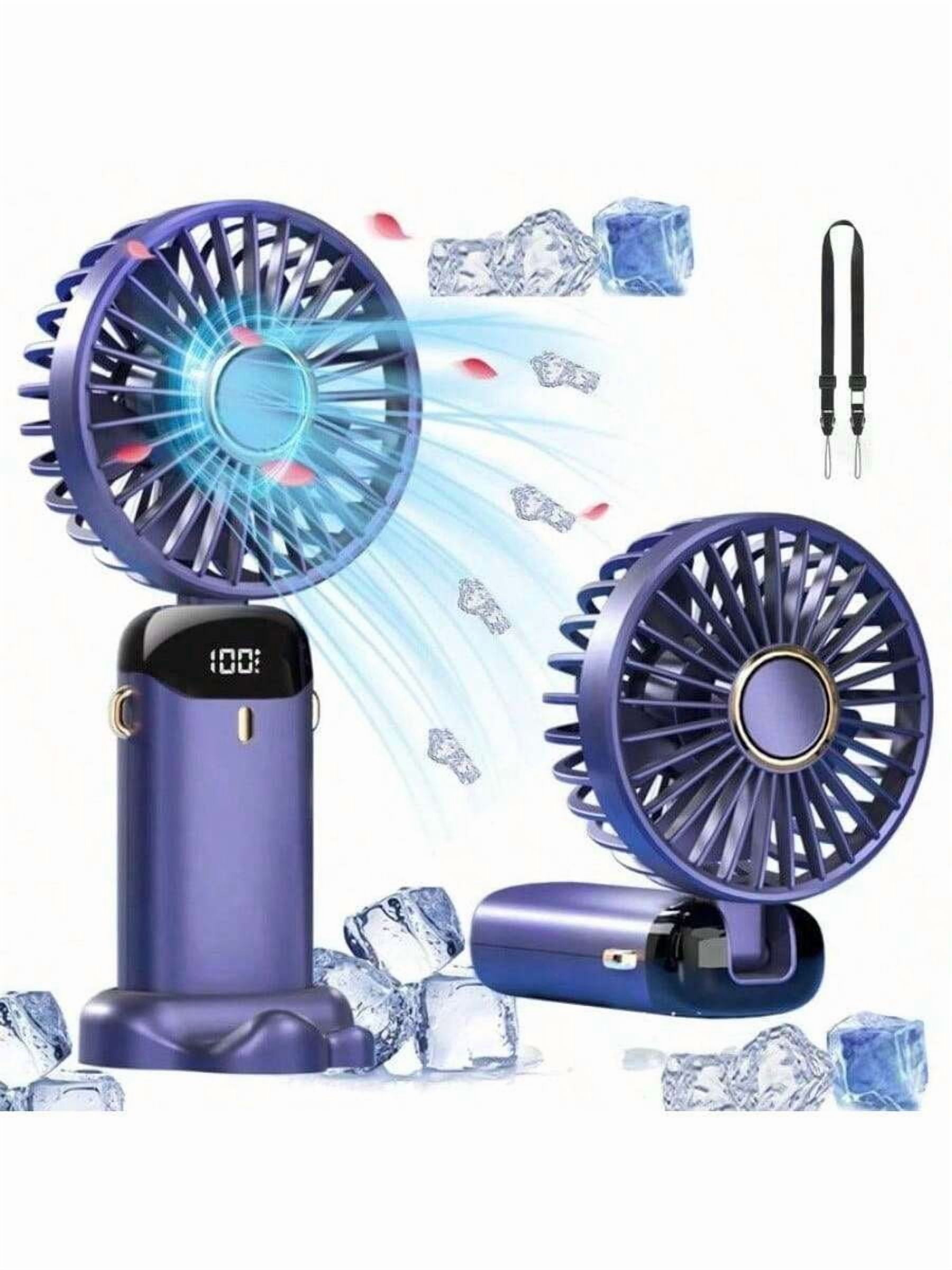 Handheld Fan With 5000 MAh Battery Max 48 Hours Runtime,Pocket Fan ...