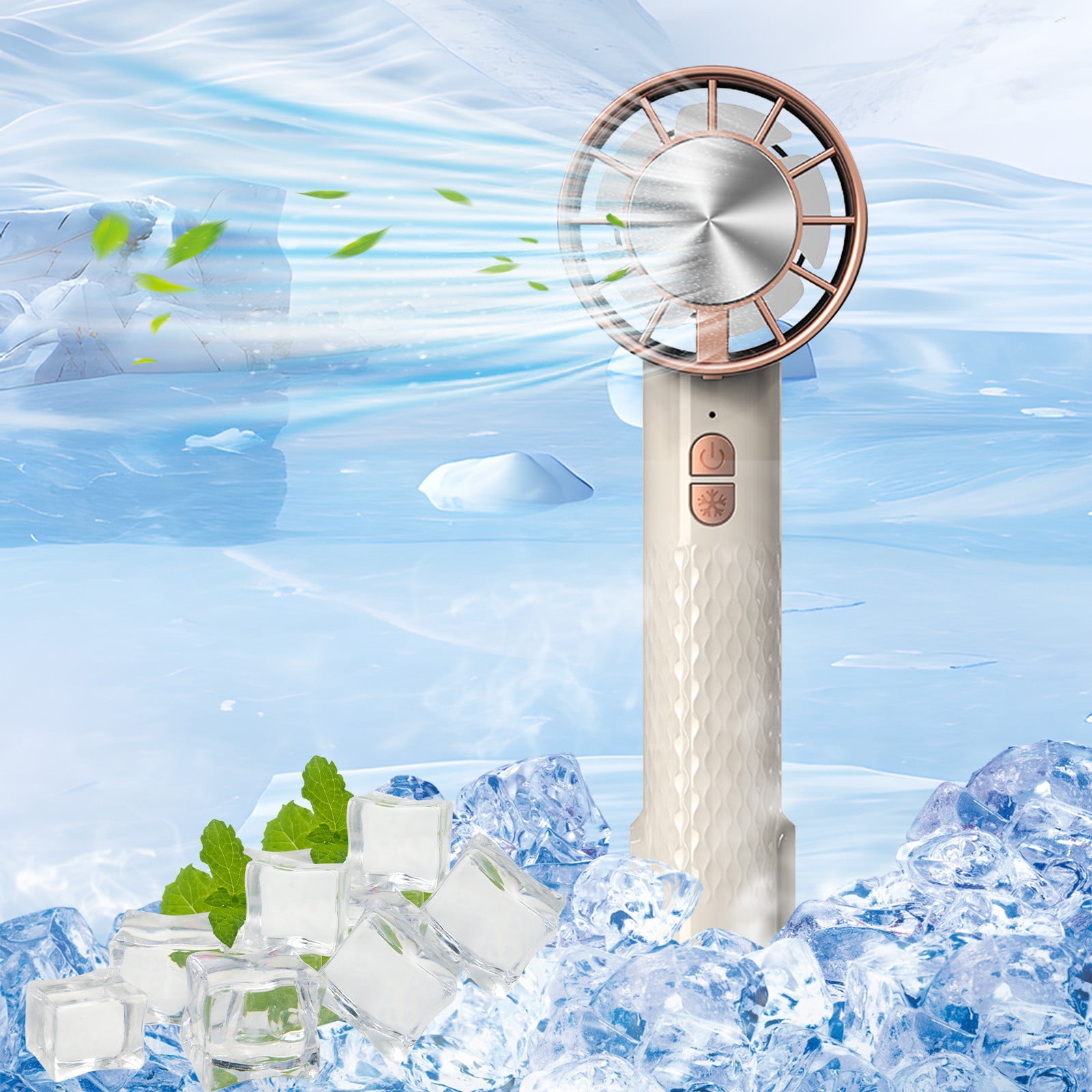 Handheld Fan Adjustable Low Noise USB Rechargeable Outdoor Indoor ...