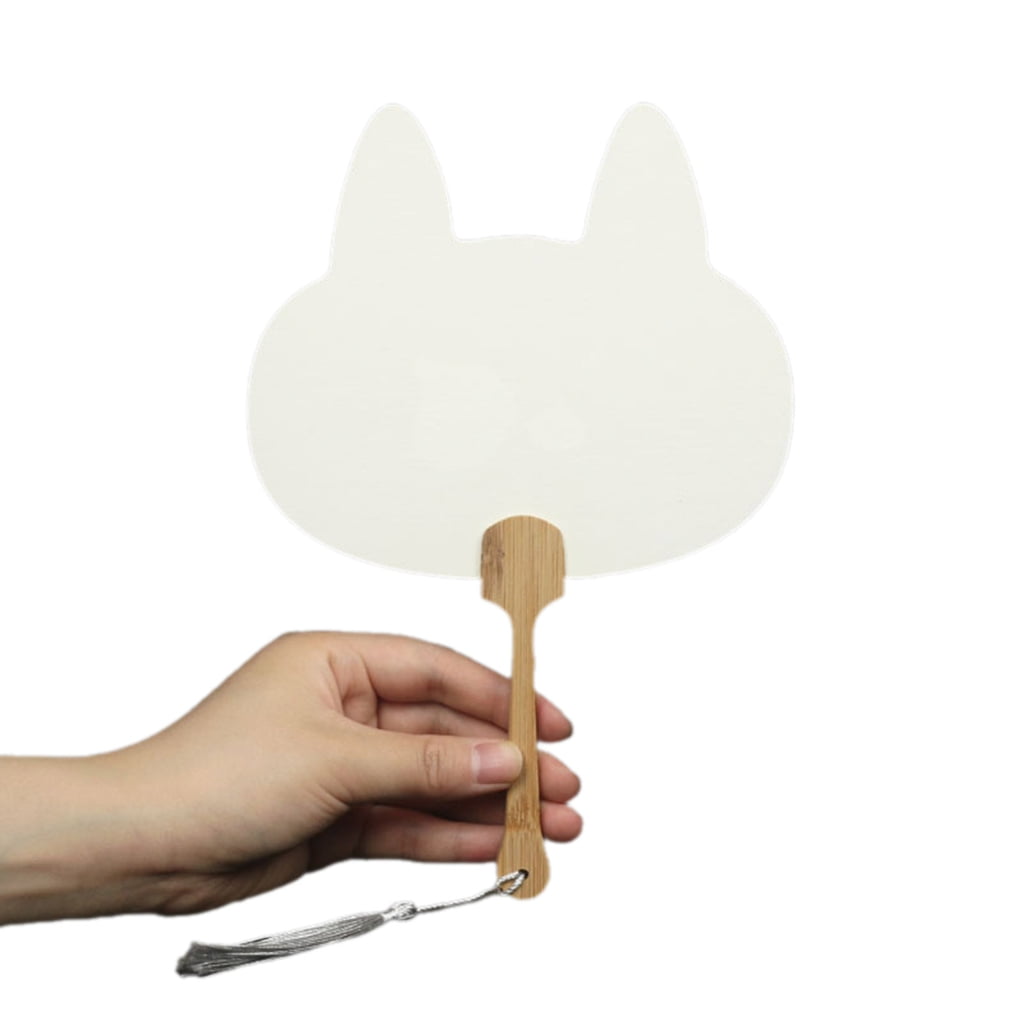 Handheld Fan Blank DIYs Paper Fan Calligraphys Painting Fan Wedding ...