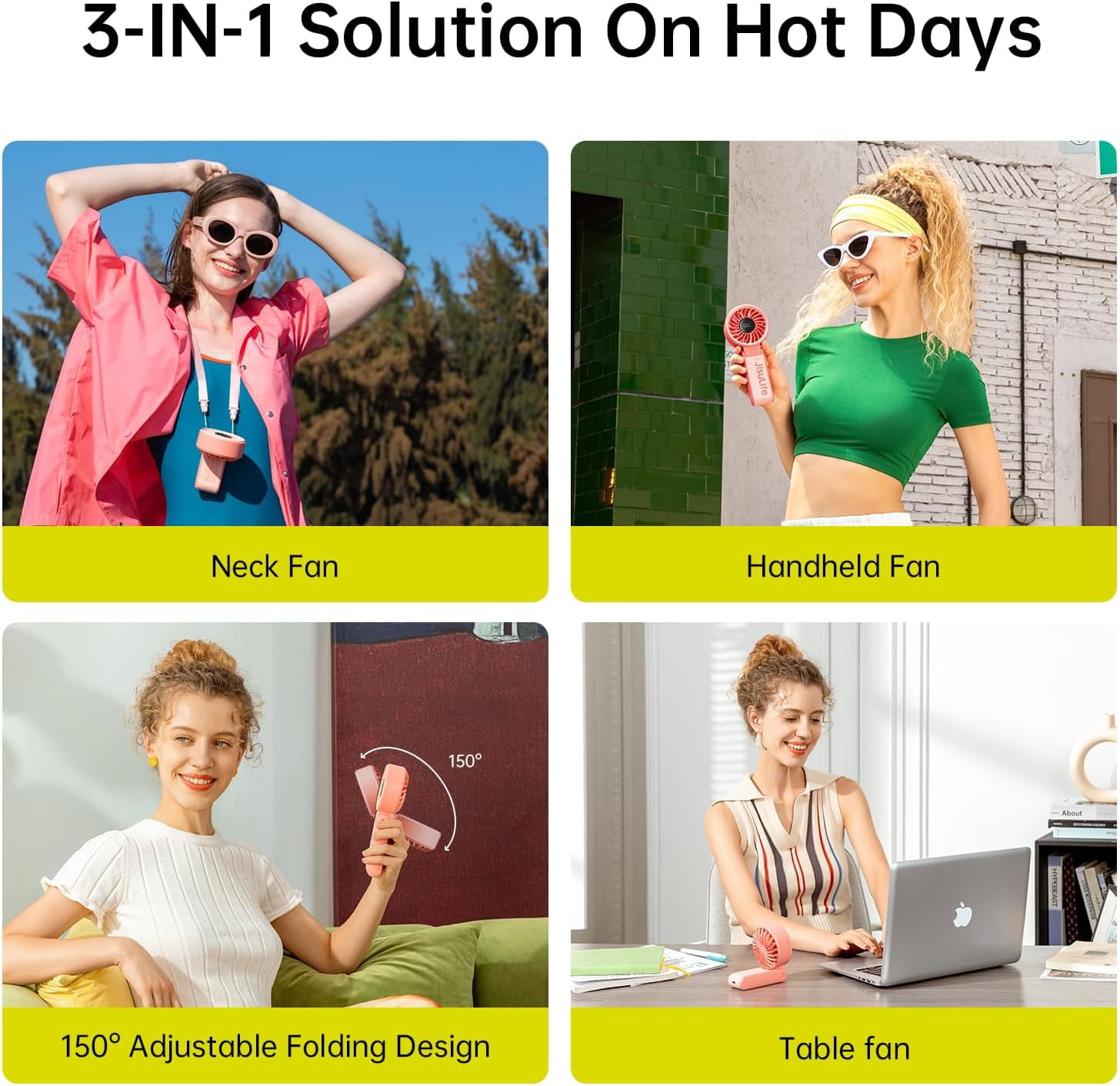 Handheld Fan Life7 5000mAh & Ultimate Flexibility: High-Power Motor ...