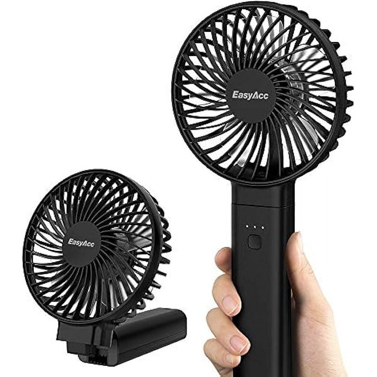 Handheld Fan, Mini Handheld Fan 2021 Upgraded Portable Battery Fan One ...