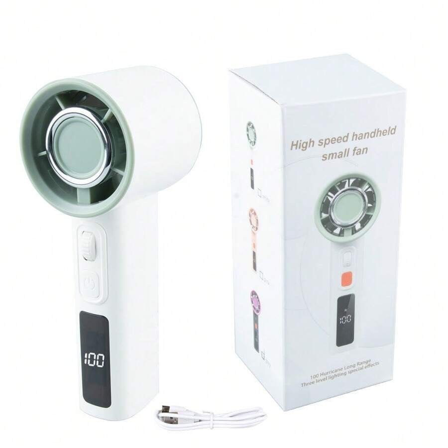 Handheld Fan, Mni Portable Fan USB Rechargeable, Small Pocket Fan, 100 ...