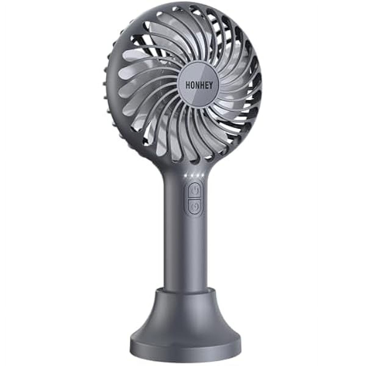 Handheld Fan Portable, Mini Hand Held Fan with USB Rechargeable Battery ...