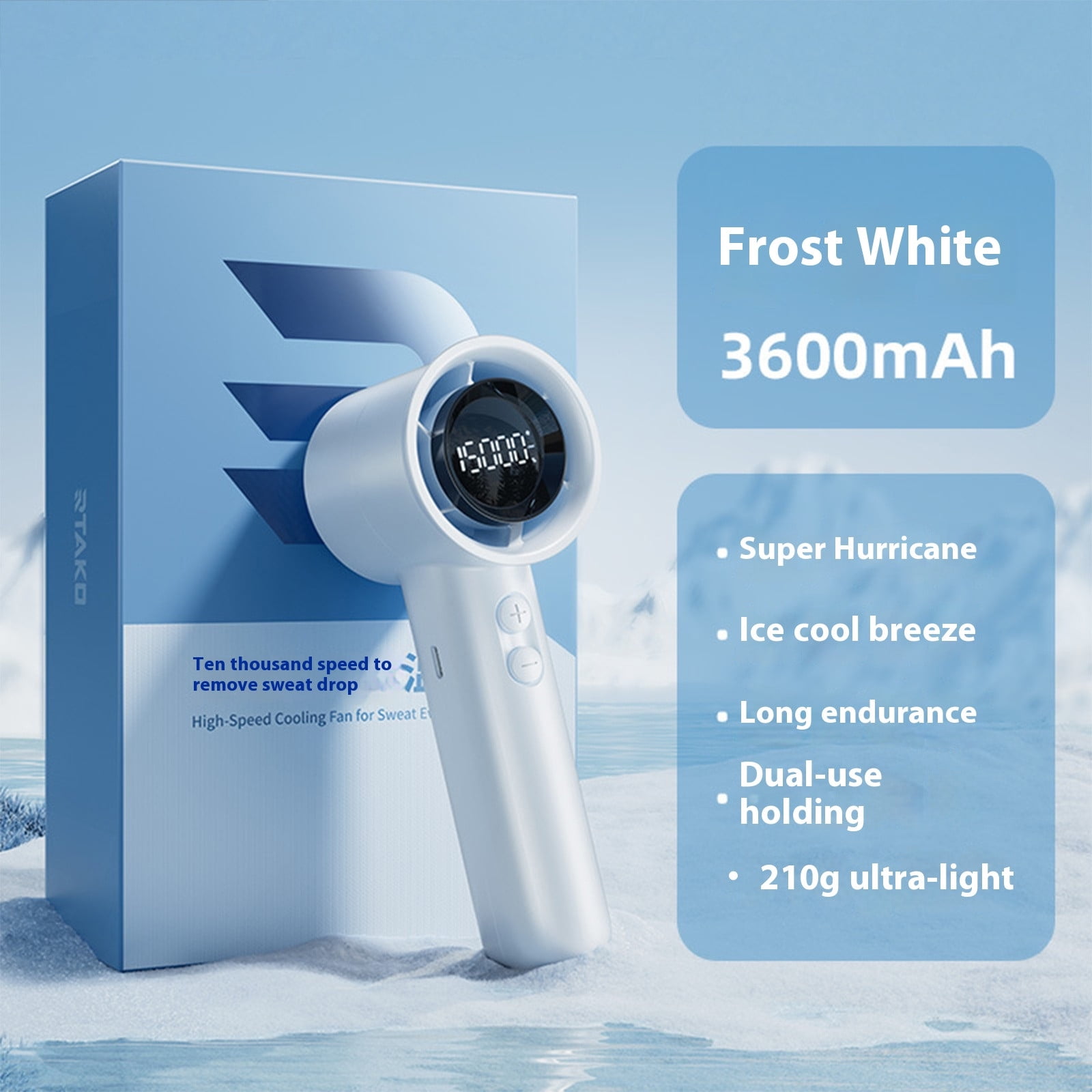 Handheld Fan Qwtwty Handheld High-speed Fan Usb Charging Outdoor ...