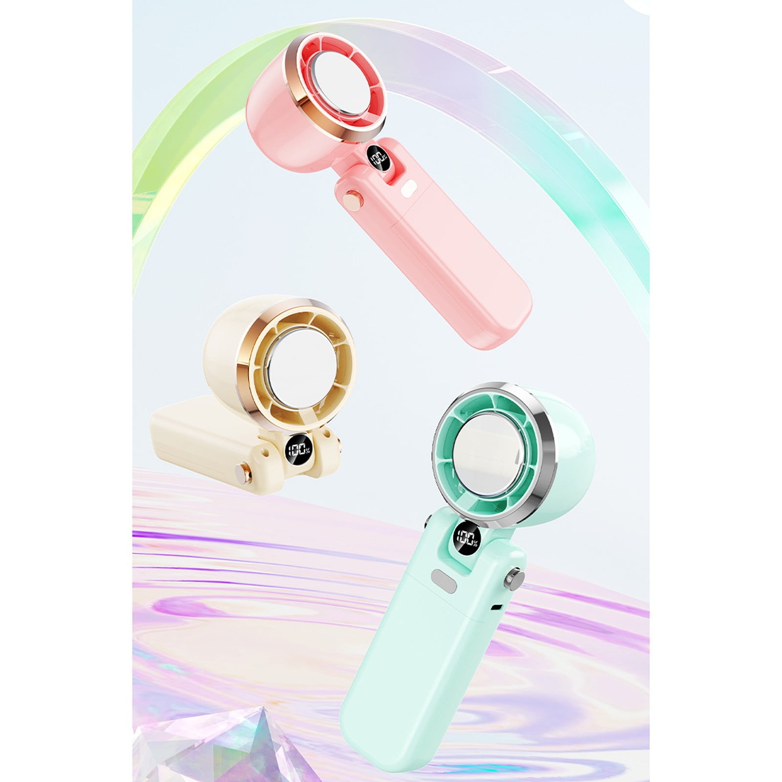 Handheld Fan Rechargeable, Mini Fans Bulk, Pocket-Sized Personal Fan ...