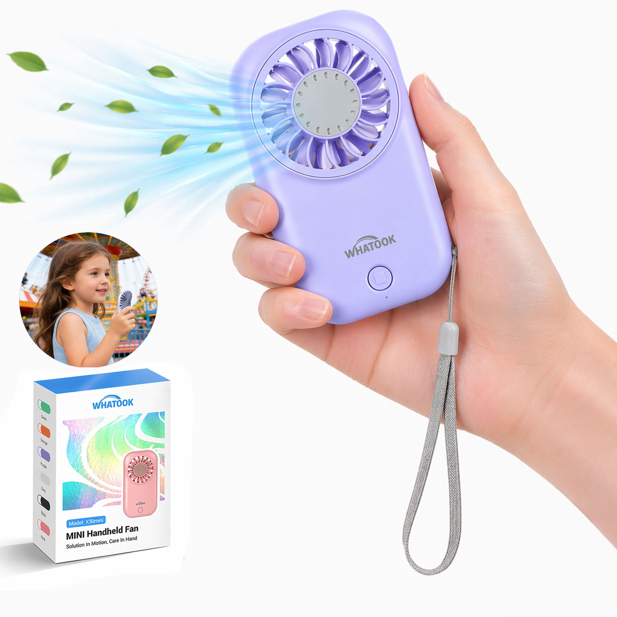 Mini Handheld Fan,11000RPM High Speed Portable Fan with 5 Speeds,Ultra ...