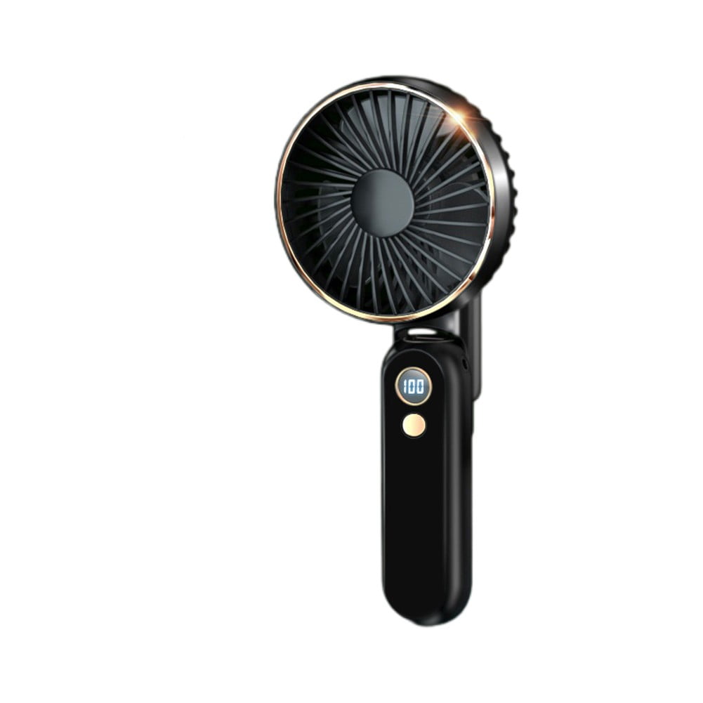 Handheld Fan Stay Cool 5 Speeds & 180°Foldable Portable Fan Digital ...