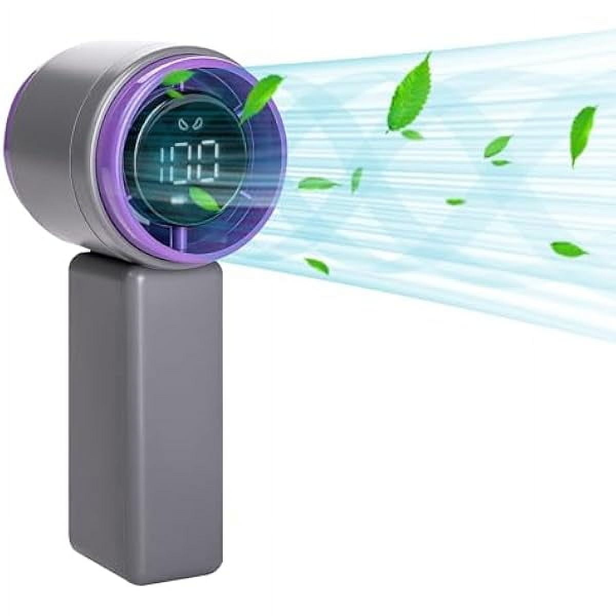 Handheld Fan, Turbo Mini Fan with 5-Speed Adjustable, Portable Personal ...