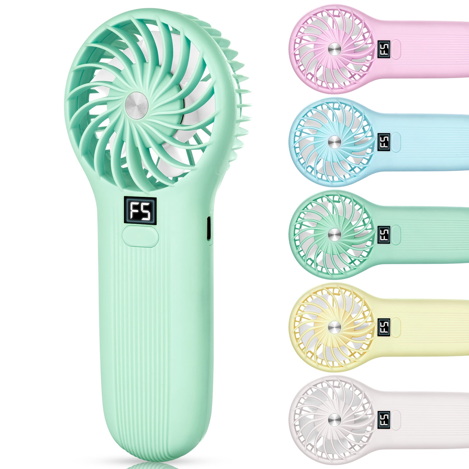 Mini Handheld Fan, Portable Handheld Turbo Cooling Fan for Travel ...
