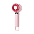 Handheld Fan with Digital Display, Usb Rechargeable Powerful Wind ...