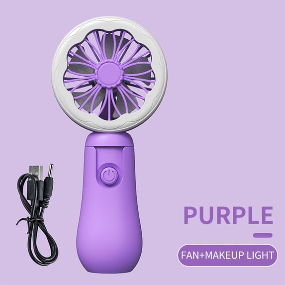 Handheld Fan with Night Light, USB Rechargeable Mini Personal Fan, 3 ...