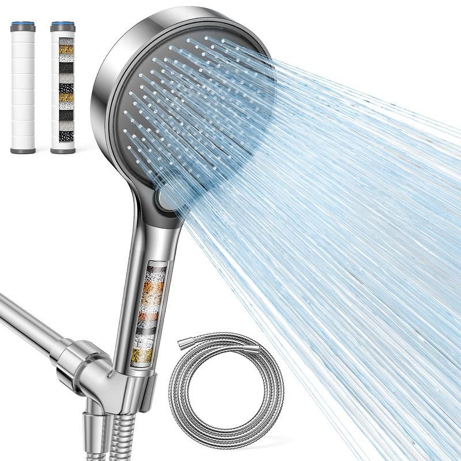 Handheld Filter Booster Shower Head, 3 Spray Modes, Hard Water Powerful ...