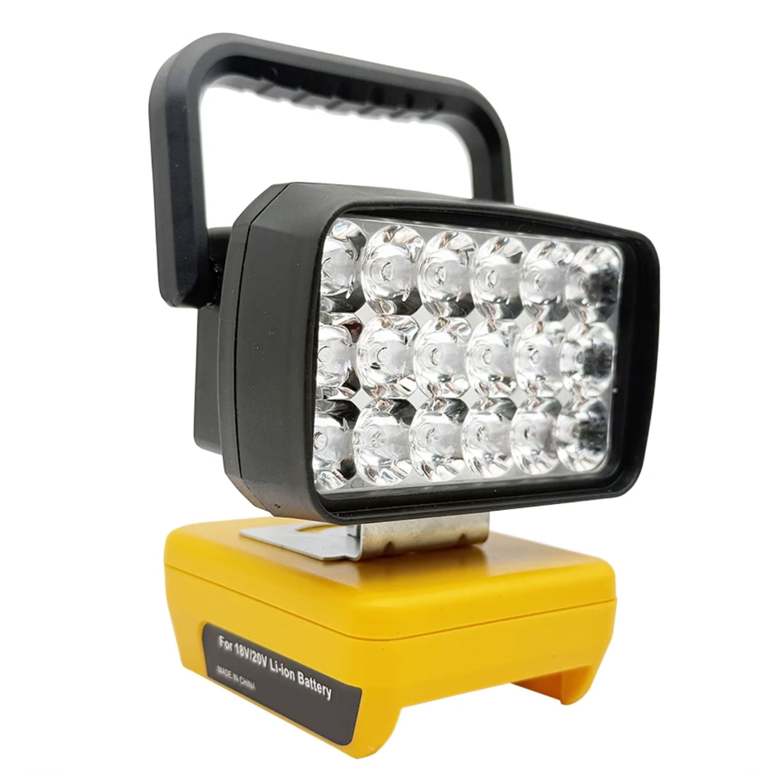 Handheld Flashlight Work Light 18V Two USB Port 18 LED Beams 1800 lums ...