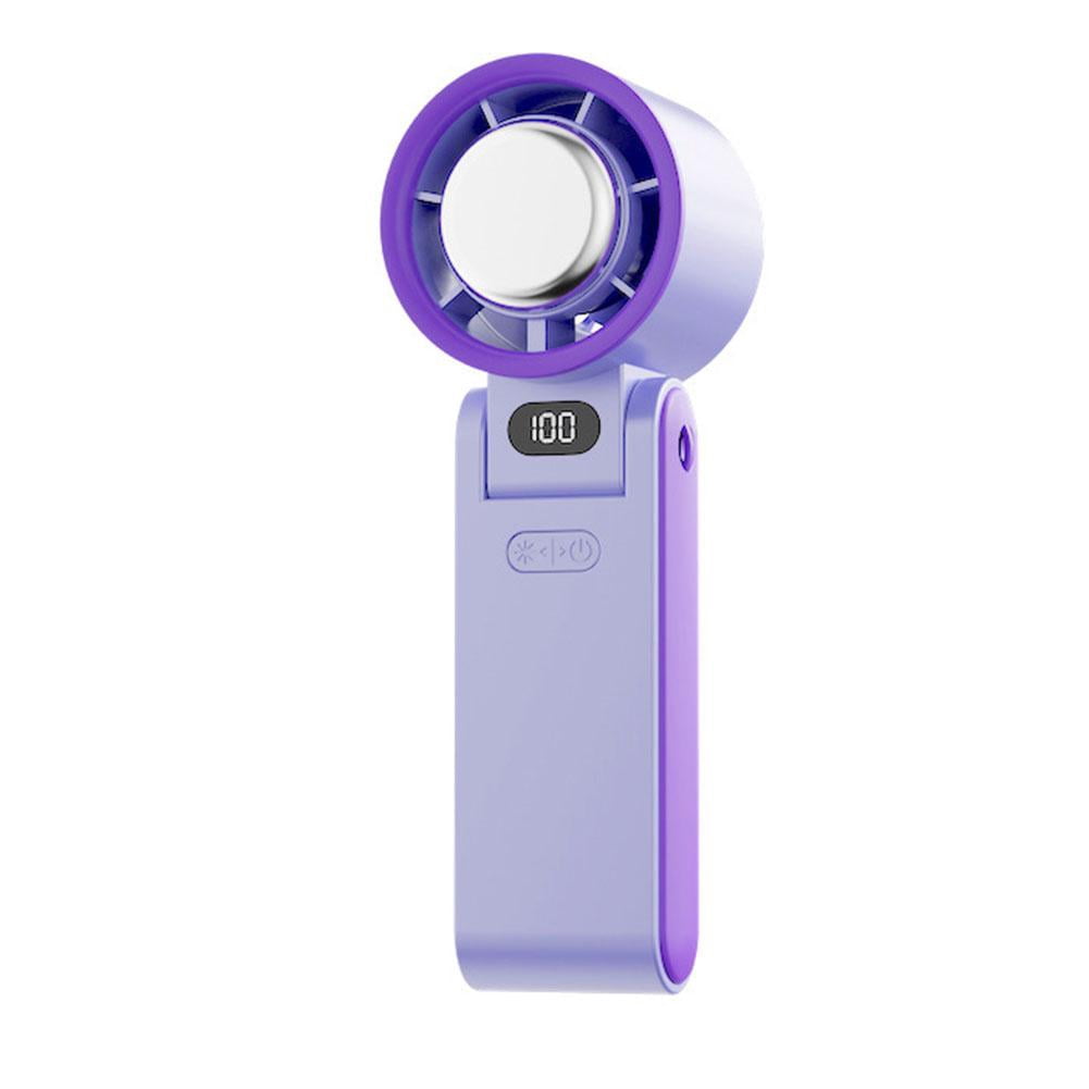 Handheld Folding Fan Cooling High-speed Digital Display Folding ...