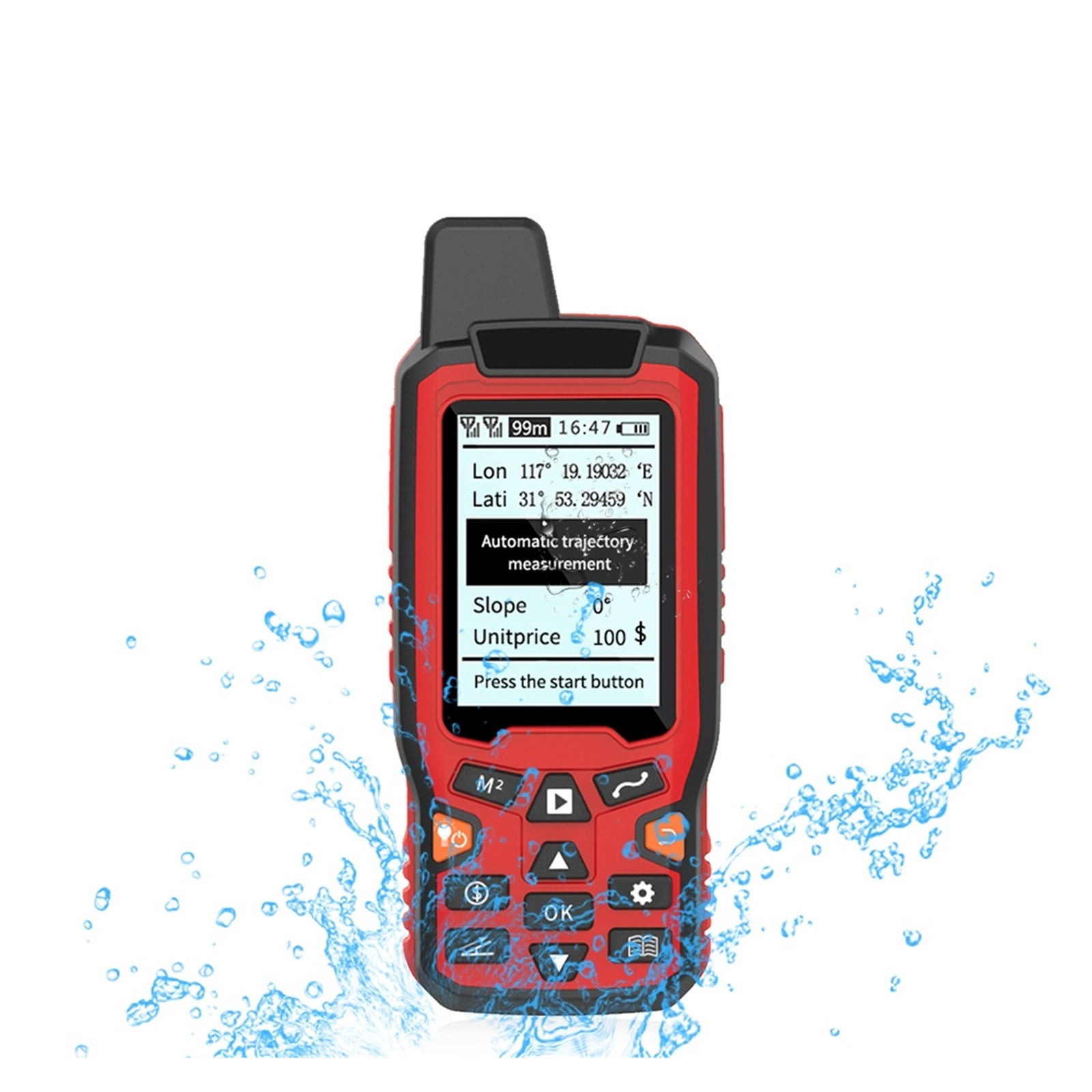 Handheld GPS Land Area Measure Navigation Track Area Calculation Meter ...