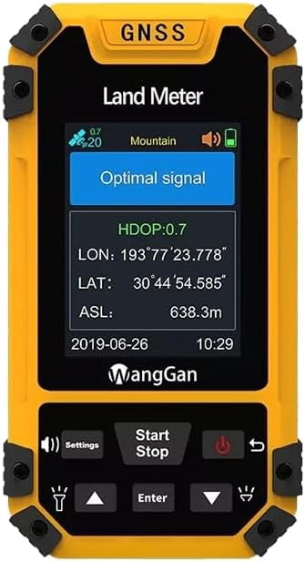 Handheld GPS Land Meter, High Accuracy GNSS Surveying Equipment for ...